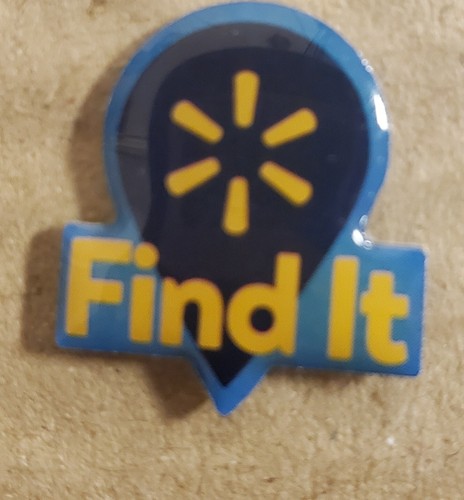 Walmart Logo Find It Associate Employee Epoxy Lapel Pin .75" | eBay