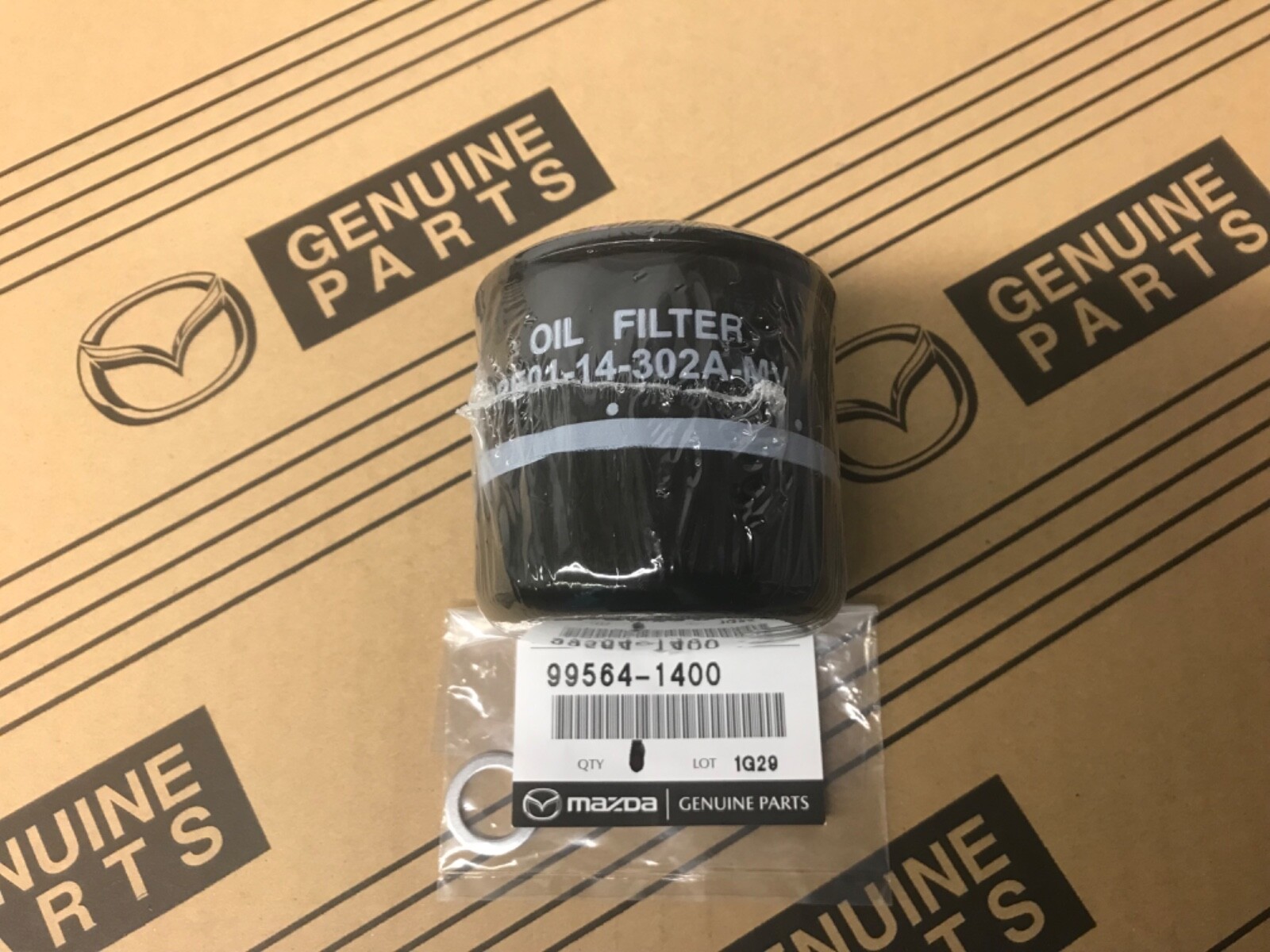 NEW VPM MAZDA SKYACTIVE Engine Oil Filter PE0114302AMV w/ Washer ...