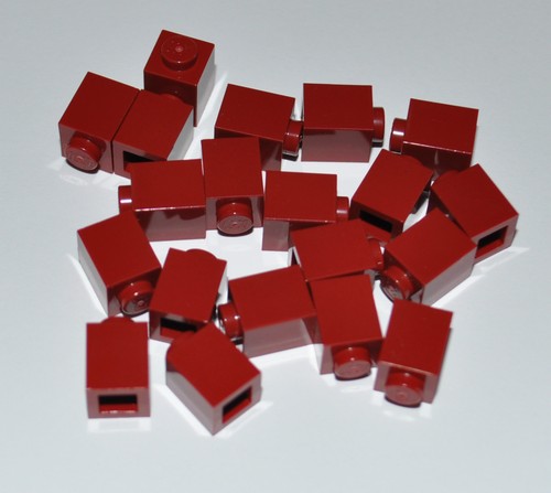 LEGO BULK - DARK RED BUILDING BRICKS/BLOCKS 1X1 STUDS VARIOUS PACKS ...