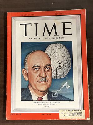 Time Magazine - October 25, 1948 - Psychiatrist Will Menninger #14 | eBay