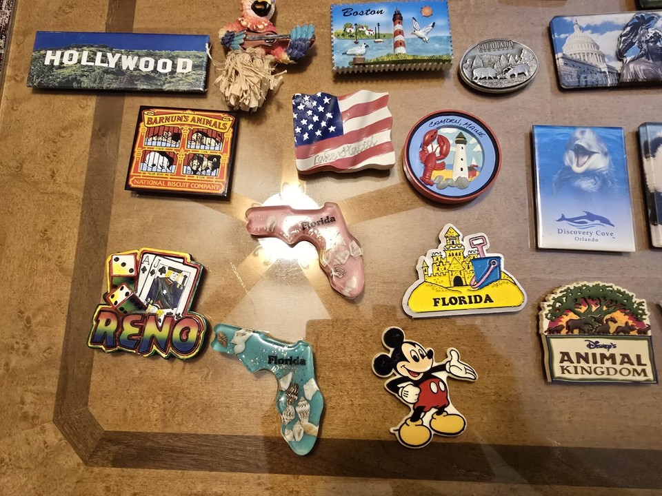 Lot Of 57 USA State Travel Destination Refrigerator Magnets | eBay