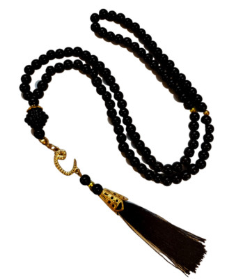 Tasbih Chapelet Islam Musulman 99 perles Noir Misbaha Dhikr sebha sabha ...