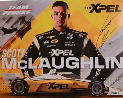 Scott McLaughlin 2024 Indy 500 Signed Car Promo Hero Card Indianapolis ...