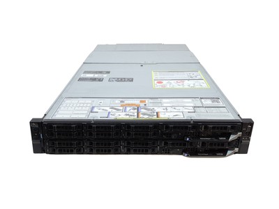 Dell PowerEdge FX2S Dual Node w/ 2x FC830 Nodes 8x E5-4650v3 W/ Rails ...