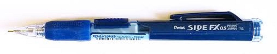 Pentel SIDE FX Mechanical Pencil Side Button 0.5mm Japan Eraser PD255 ...