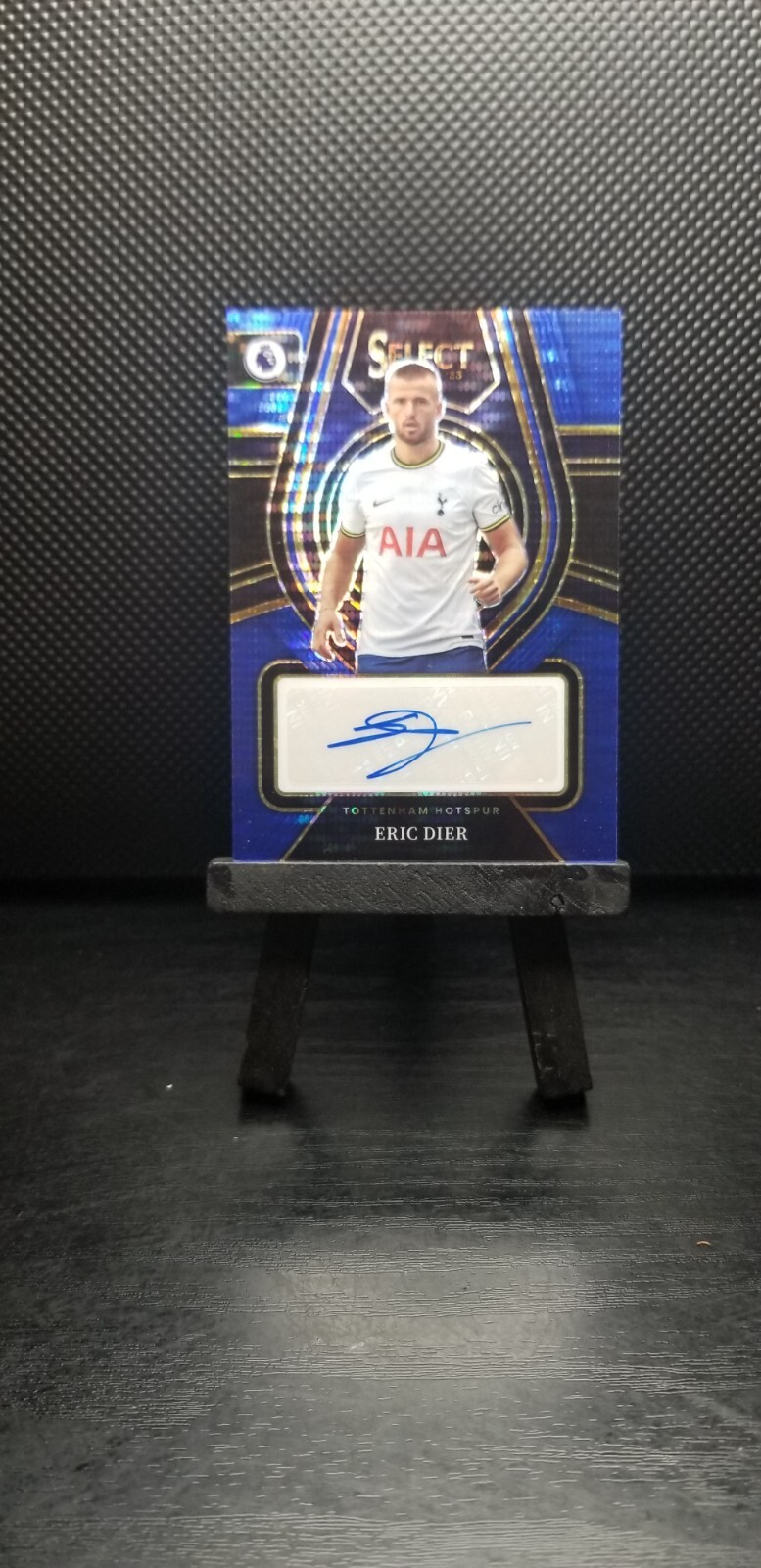 2022-23 Select Premier League Eric Dier Signatures Blue Pulsar Prizm ...