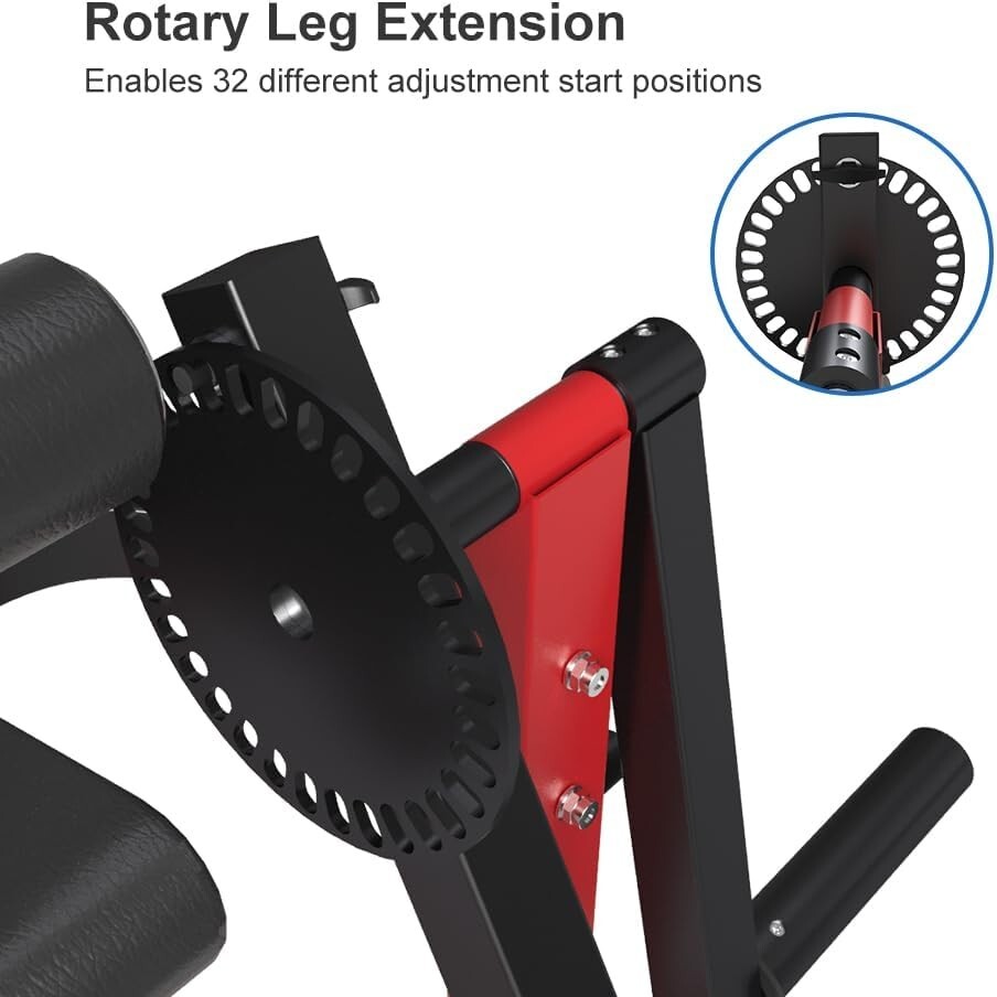 Leg Extension and Curl Machine,Adjustable Lower Body Special Leg ...