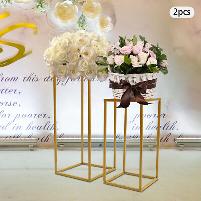 4pcs/Set Metal Column Flower Stand Wedding Backdrop Flower Display ...