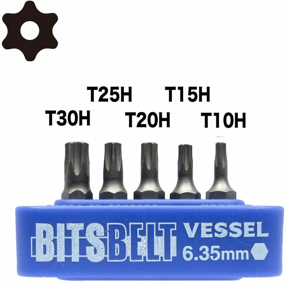 VESSEL TD-BS3 TORX Bit Set 5pcs (T10H, T15H, T20H, T25H T30H) | eBay