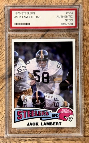 🔥 1975 Jack Lambert RC Rookie 🏆 Pittsburgh Steelers Custom Card 💎 ...
