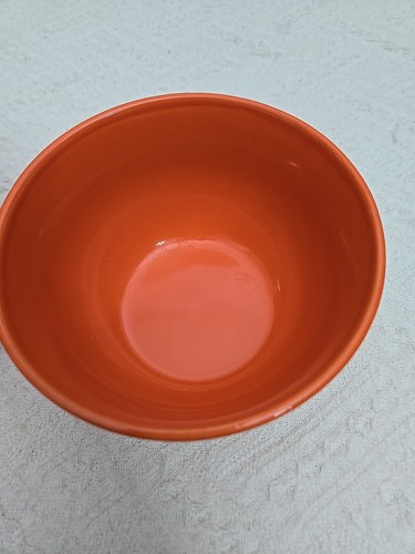 Royal Norfolk Orange Stoneware Ribbed Soup Cereal Salad Bowls Lot Of 2 ...