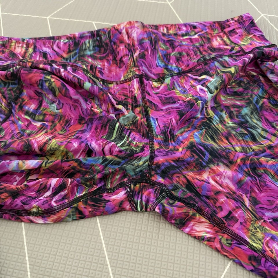 Lululemon Fast Free HR Tight 25" *Nulux Size 20 Hyper Flow Pink Multi ...