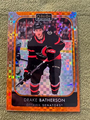 2021-22 O-Pee-Chee Platinum Drake Batherson Orange Checkers /25 | eBay