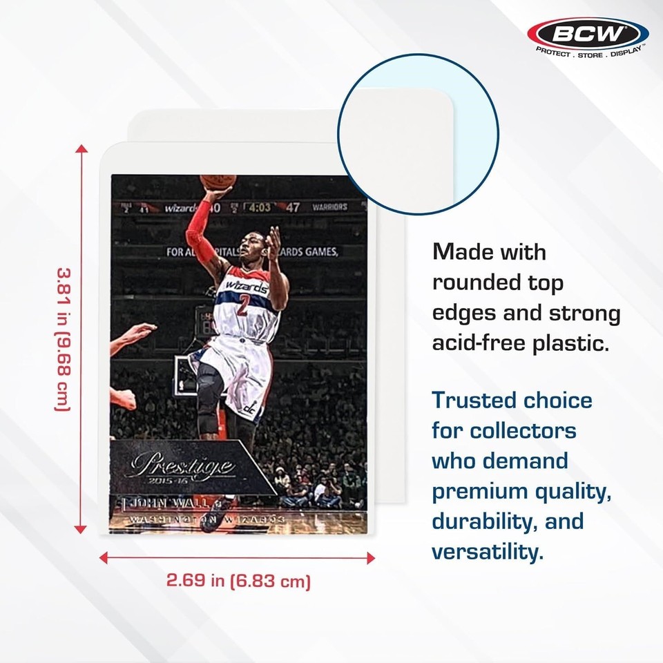 1000 BCW Trading Card Box Dividers 2 11/16 X 3 13/16 No PVC Fit 3200 ...