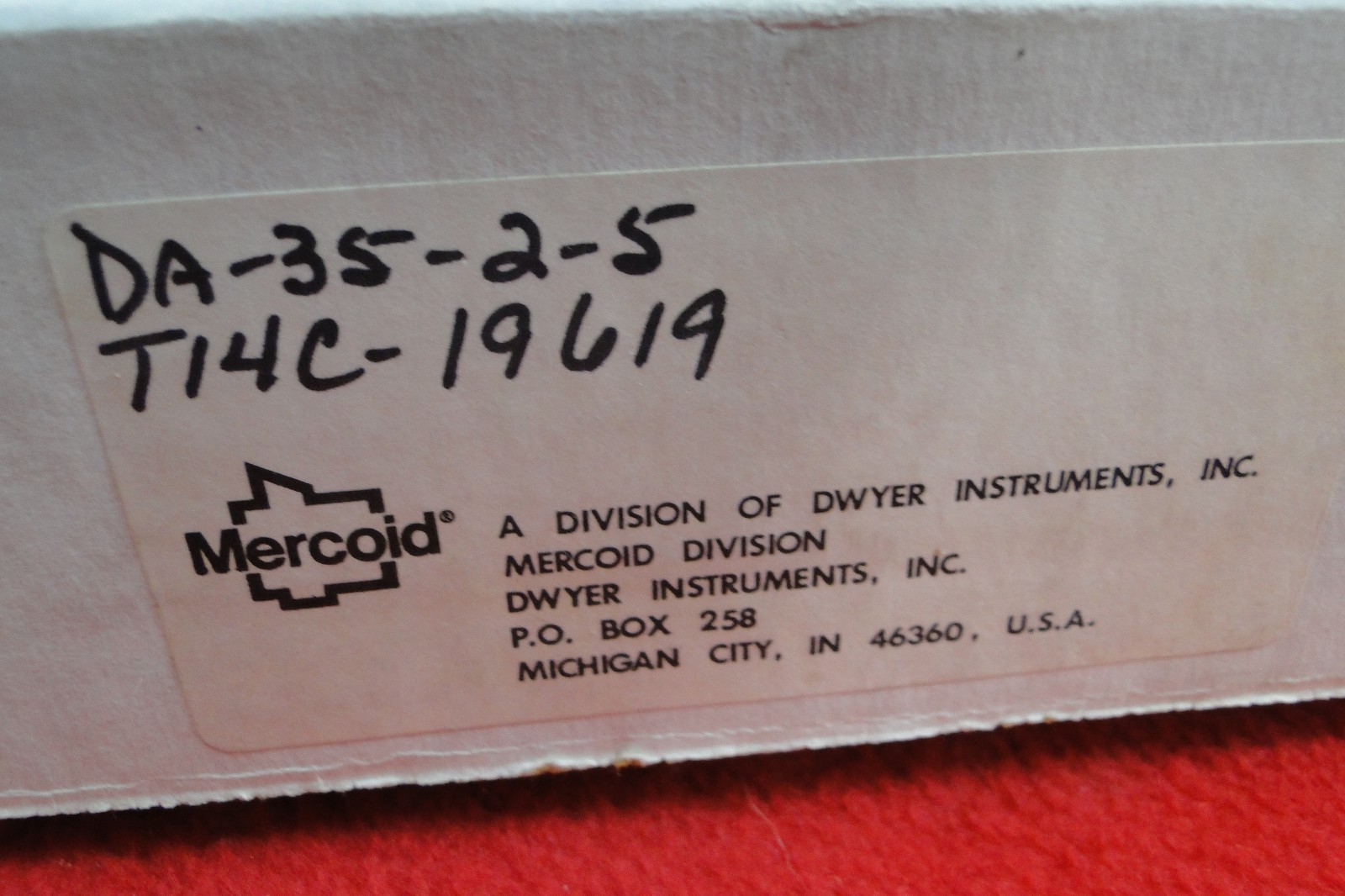 Mercoid DA-35-2-5 TEMPERATURE Control Switch NEW IN BOX 100-200F | eBay