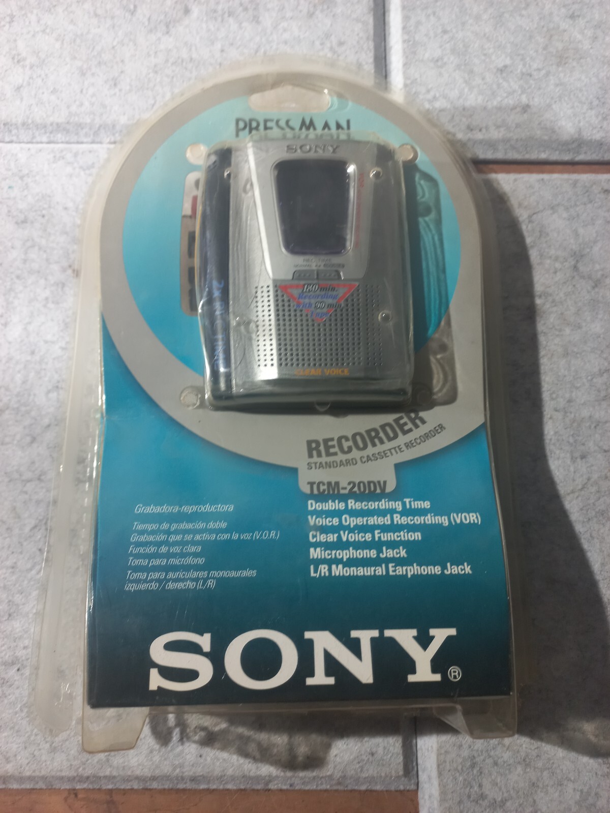 Sony Pressman TCM-220DV Handheld Cassette Voice Recorder for sale ...