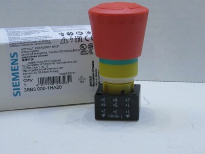 NEW SIEMENS 3SB3000-1HA20 emergency stop switch 3SB3000-1HA20 free ...
