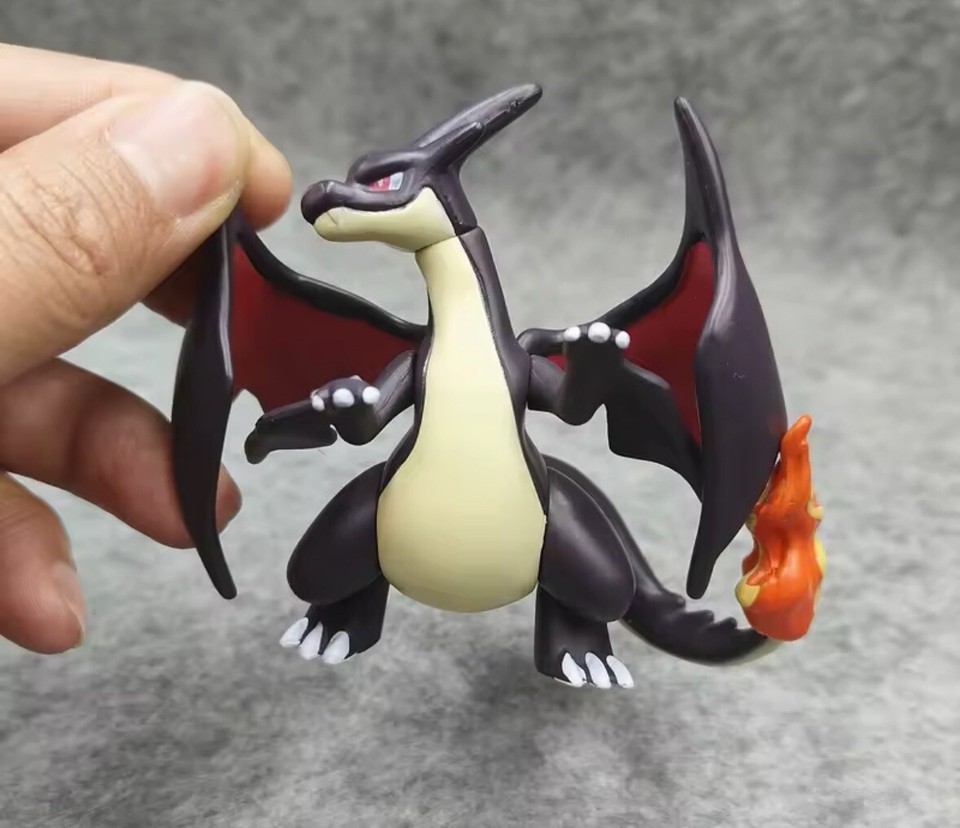8cm Shiny Pokémon Mega Charizard Y Battle Action Figure Nintendo Toy ...