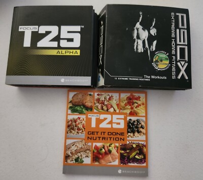 Bundle P90X Extreme Home Fitness & Focus T25 Workout Program DVD ...