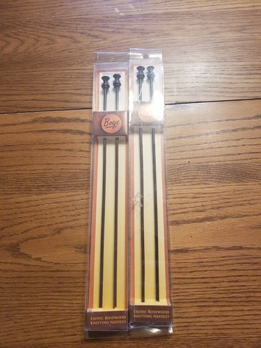Boye Knitting Needles. US Size 6. 14". Exotic Rosewood. 2 Sets ...