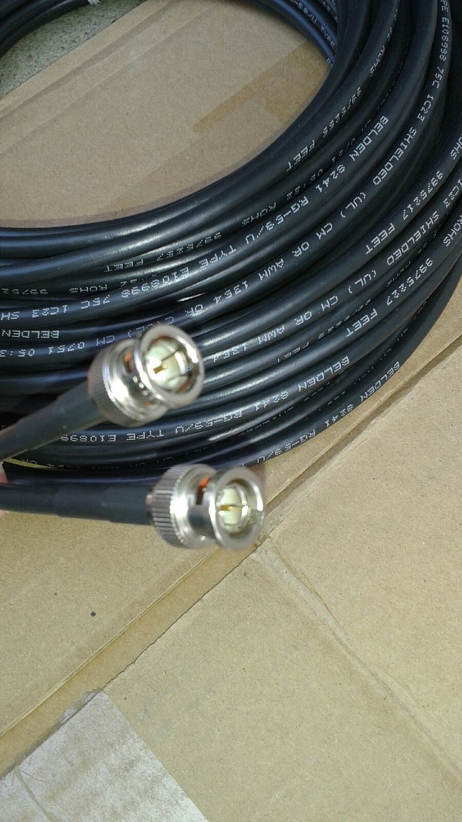 US MADE Belden 8241 High Quality RG59 SDI/HD Digital Video BNC Male ...