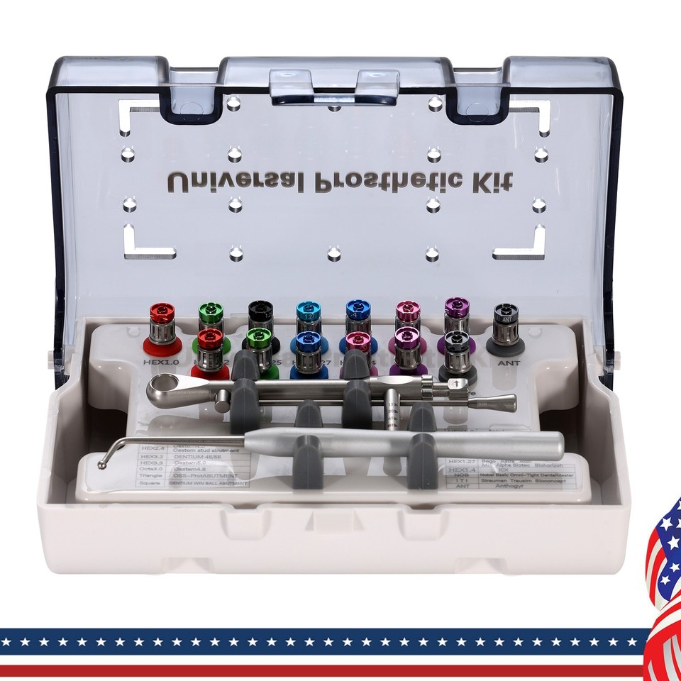 Universal Dental Implant Prosthetic Kit Torque Wrench Screw Drivers ...