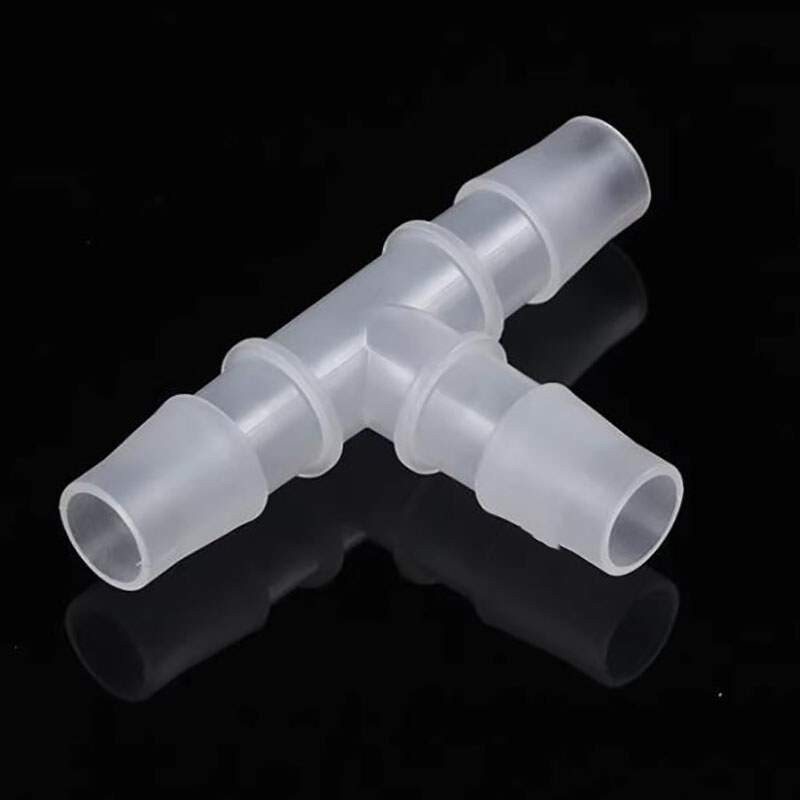 Plastic T-Piece Barbed Connector Pipe Hose Joiner Tubing Fittings Air ...