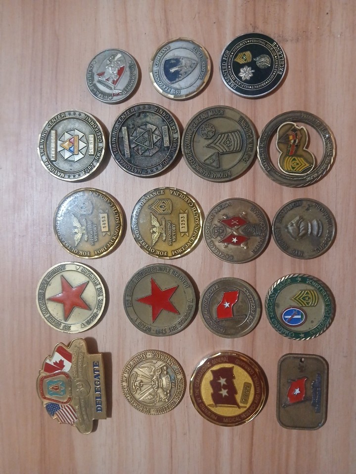 Lot of Challenge Coins - NTC Fort Irwin Africa Command CSM Collectible ...