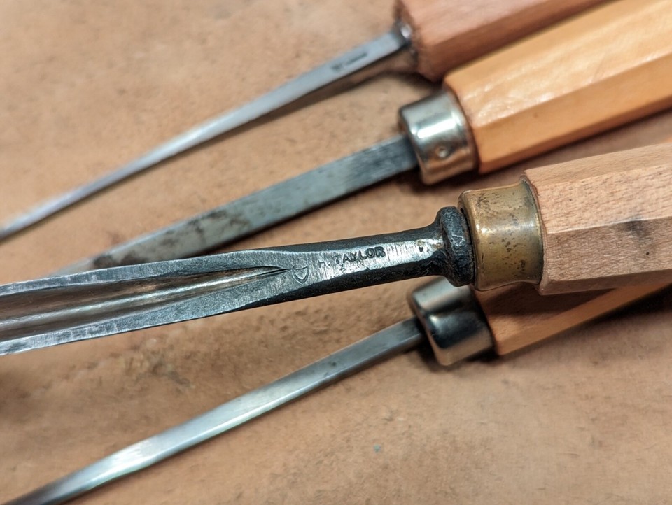 Antique E. C. Lyons Wood Chisels Carving Set Vintage Tools Chisel ...
