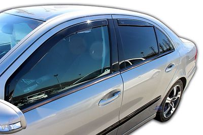 Wind Deflectors Fits Mercedes E Class W211 2002-2009 4-Pcs Set Tinted ...