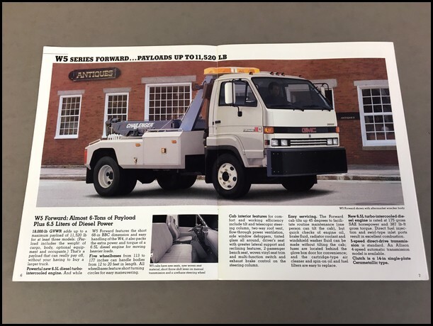 1992 GMC Truck W7 W7HV W4 W5 W6 Forward Van 20-page Brochure Catalog ...