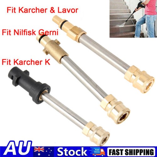 Pressure Washer Lance Converter Adapter 1/4" Fitting For Karcher Lavor ...