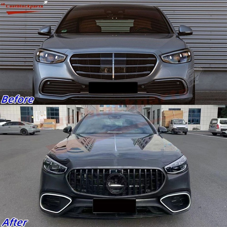 For 2021-2023 Mercedes S-Class W223 S500 S560 Facelift S63 AMG Bumper ...