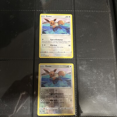 Pokémon Eevee Basic and Reverse Holo | eBay