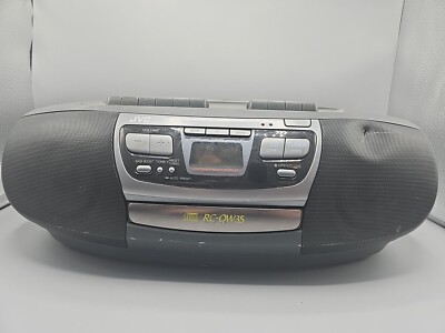 JVC RC-QW35 Boombox Dual Cassette CD Player - Portable Stereo - Retro ...