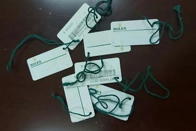 Genuine Rolex Warranty W& G Price label Hang Tags. Random Serial ...