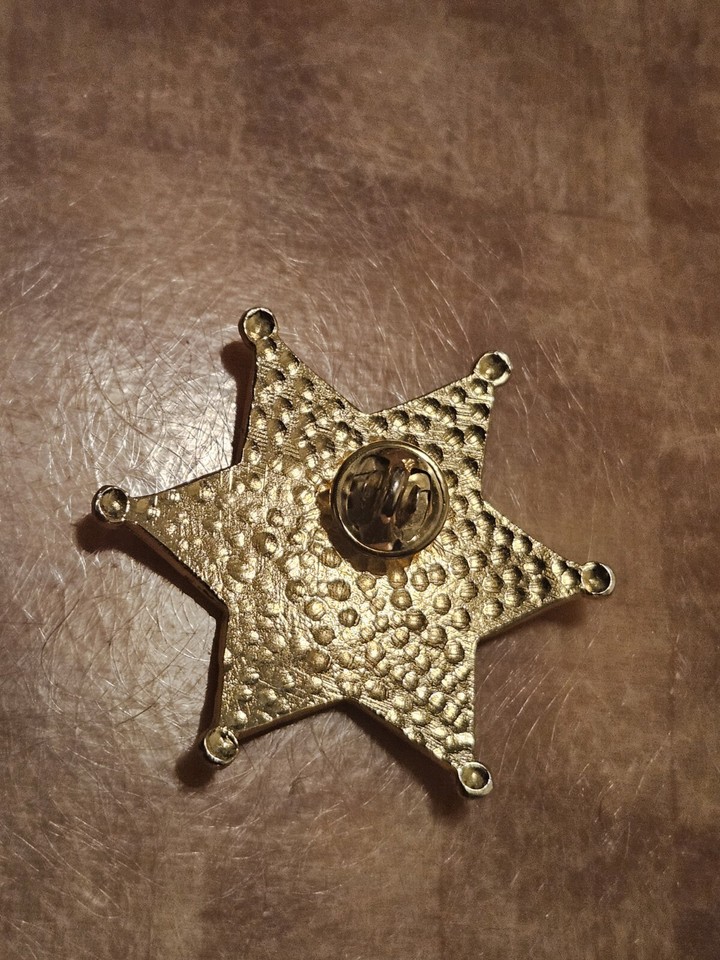 Gold Metal BUSH SHERIFF'S badge Pin 2000 Y2k Election George W ...