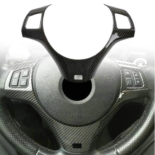 Steering Wheel Panel Trim Cover Carbon Fiber For 2005-2012 BMW E91 E92 ...