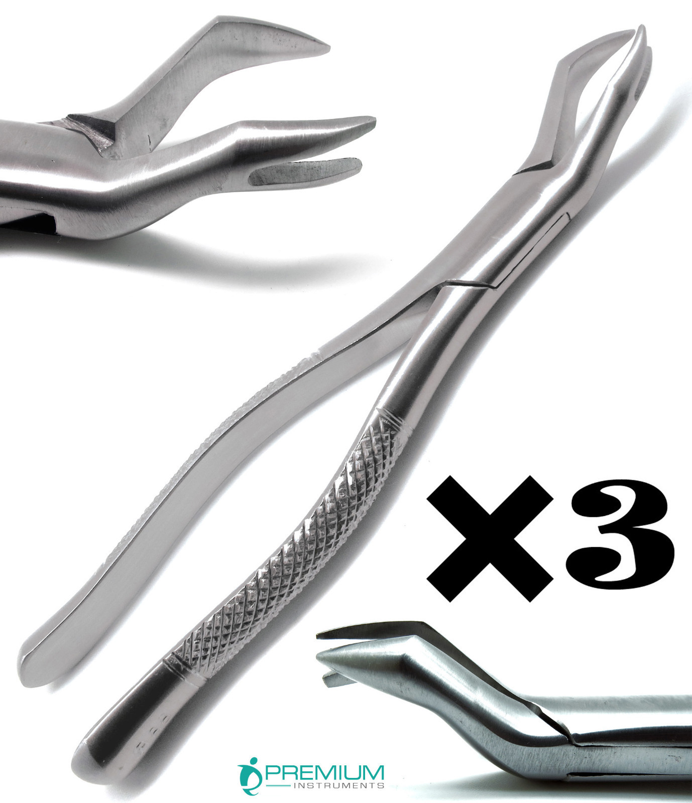 3 Pcs Dental Extracting Forcep 88R Molar Tooth Extraction Surgical ...