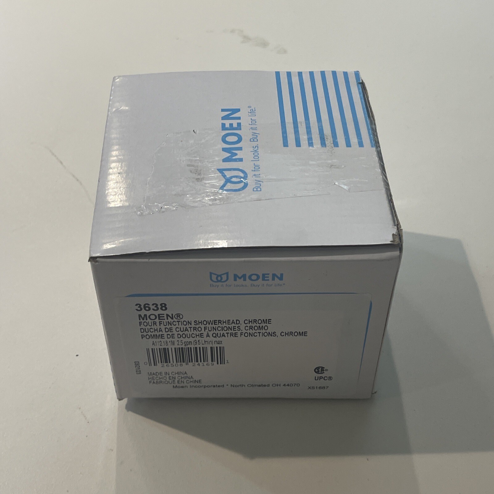 Moen 3638 Chrome 2.5 GPM Multi Function Shower Head for sale online | eBay