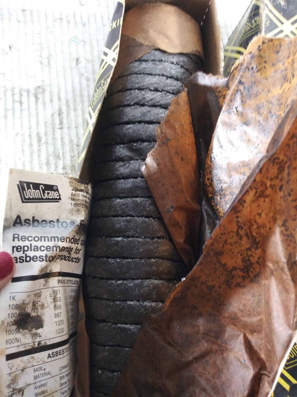 1 NEW JOHN CRANE RITE PAK STYLE 100M SIZE .375 x 15' MECHANICAL PACKING ...