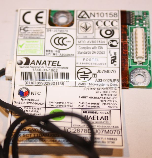 OEM 56K INTERNAL MODEM-39T0061 93P4166--IBM THINKPAD T42/T43/T41/T40 ...