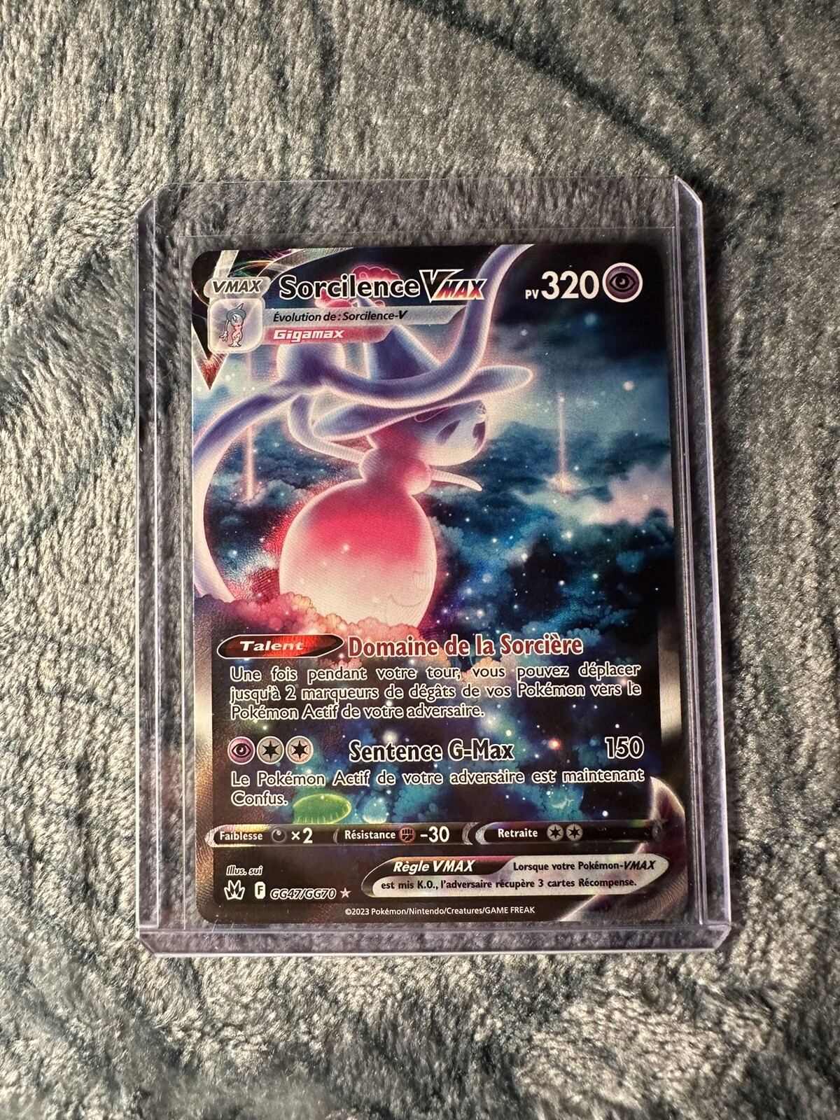 Carte Pokémon Sorcilence VMAX ALTERNATIVE GG47/GG70 - Zénith Suprême ...