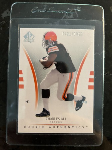 2007 SP Authentic #114 Charles Ali Football Card RC SN 0721/1399 MADE ...