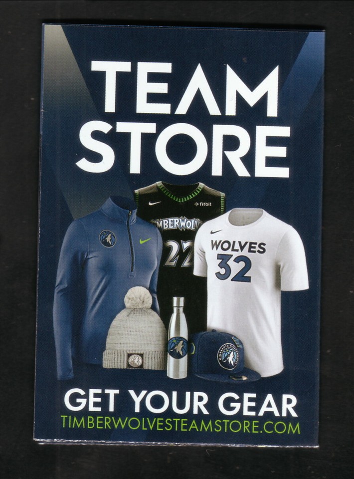 Minnesota Timberwolves--2018-19 Pocket Schedule--Team Store | eBay