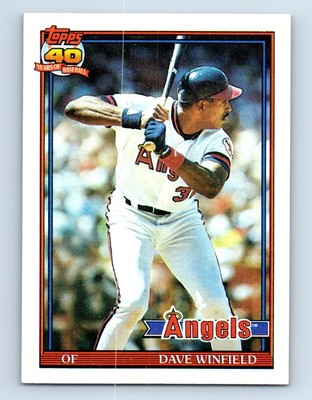 1991 Topps Straight from Pack Dave Winfield California Angels #630 | eBay