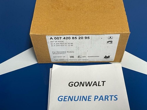 Mercedes Benz Rear Disk Brake Pad 0074208520 0004200205 C E GLK class ...