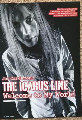 JOE CARDAMONE - 2004 full page UK magazine poster THE ICARUS LINE | eBay