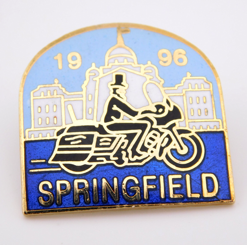 Indian Motorcycle Lapel Pin Springfield Illinois 1996 Biker Pinback ...