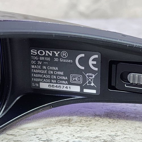 Sony 3D Glasses: Model TDG-BR100, OEM Sony | With Battery | No Case | eBay
